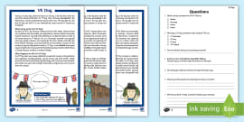 The Wartime Diary of Eliza Beale: Evacuation Comprehension KS2