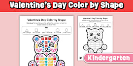 2D Shapes Words Coloring Worksheet