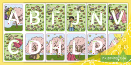 Winter-Themed A to Z Upper-Case Letter Formation Cards