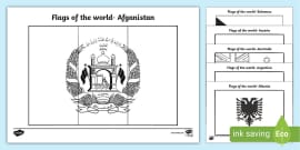 FREE! - Flags of the World Colouring Page | Colouring Sheets