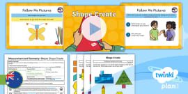 Year 2 Shape: 2D Shapes Lesson 2 (teacher made) - Twinkl