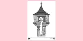 FREE! - Blackpool Tower Top Only Colouring Sheet