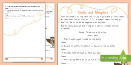 What is a Metaphor? | Metaphors about reading and writing