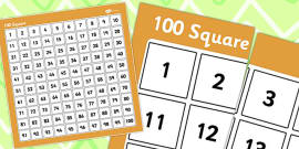 101 200 Square - squares, numbers, number, visual aids, maths