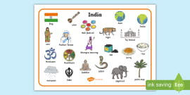 India Word Cards | Twinkl (teacher made) - Twinkl