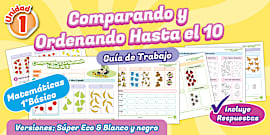 Guía Trabajo | Números 1 a 10 | Matemática | 1° | 2° | Chile