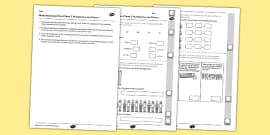 Year 2 Multiplication and Division Maths Test (teacher made)