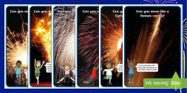 Firework Safety Poster (teacher made) - Twinkl