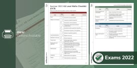 👉 A Level Maths Checklist (OCR) | Advance Information 2022