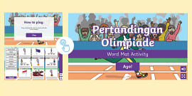 Olympic Sports Interactive Matching Game Indonesian - Twinkl
