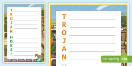 The Trojan Horse Writing Frames (teacher made) - Twinkl