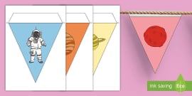 World Space Week Display Bunting- space, bunting, display bunting