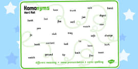 Homonyms Draw and Write Worksheet / Worksheet - Language, Vocabulary