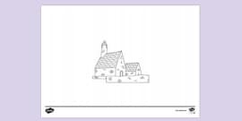 FREE! - Plan of a Monastery Colouring | Colouring Sheets