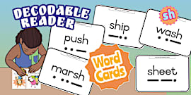 Grade 2 Phonics: -sh -ch: Word Wall Cards