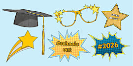Preschool Graduation Photo Booth Props