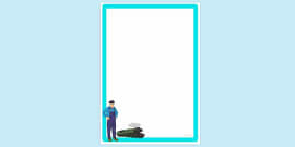 FREE! - Mountain Valley with River Page Border | Page Borders