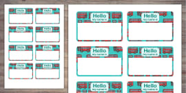 Born in the 90s Name Tags | Twinkl Party (teacher made)