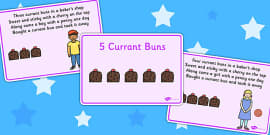 Five Currant Buns Ready Made Display Pack (teacher made)