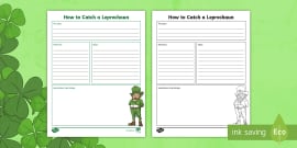 Leprechaun Trap Plan Worksheet / Worksheet (teacher made)
