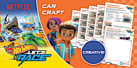 Hot Wheels: Stick Puppets and Dramatic Play Masks