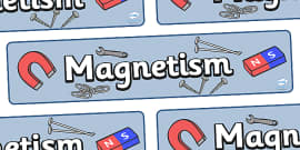 FREE! - Magnetism Word Mat (teacher made)