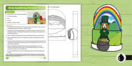 St. Patrick's Day Paper Chain Colouring (teacher made)