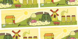 Preposition Display Posters to Support Teaching on Rosie's Walk