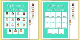 Emotions and Feelings Matching Worksheet (teacher made)