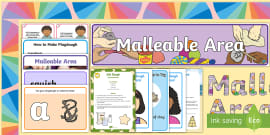 FREE! - 👉 Malleable Area Sign (teacher made) - Twinkl