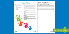 KS1 Separation Anxiety Worksheet - Helping Young People