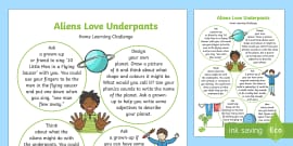 2D Shape Aliens Word Mat (teacher made)