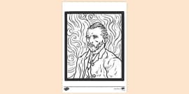 Famous Artists Colouring Page | Colouring Sheets - Twinkl