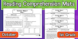 December First Grade Daily Reading Comprehension Mats