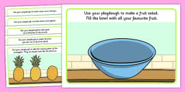 Fruit and Vegetable Playdough Mats (teacher made)