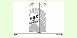 FREE! - Milk Leche Colouring | Colouring Sheets - Twinkl