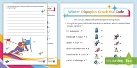 Winter Olympics Word Cards (teacher made)