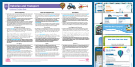 EYFS Ages 2-3 Large Activity Tray: Transport | Twinkl