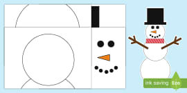 Build a Snowman 2D Shape Activity (teacher made) - Twinkl