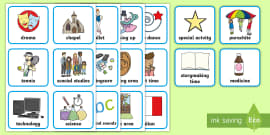 Special Needs Communication Cards Daily Routine Boy - cards