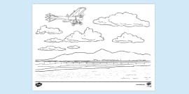 Ferguson's Monoplane Colouring Sheet (teacher made)