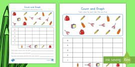 Back to School Bag Cut and Paste Worksheet (Teacher-Made)