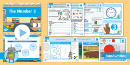 Twinkl Handwriting: Number Formation - The Number 2 Activity Pack