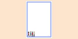 Children Friends Page Border | Page Borders | Twinkl