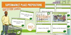 Supermarket Place Prepositions Pack