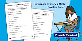 Primary 3 Math Practice Paper (Higher Ability) | Singapore Math Worksheets