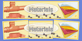 Materials Scavenger Hunt Homework Worksheet / Worksheet