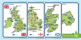 The United Kingdom Display Poster | UK Map Poster