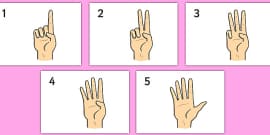 British Sign Language 0-20 Mat (Signer's View) - Twinkl