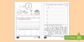 Trasarea literei „n” de mână Fișă de activitate
